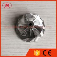 China GT3037 reverse 6+6 blades 57.04/76.13mm bore:5.99mm turbo milling/Aluminum 2618/billet compressor wheel for sale