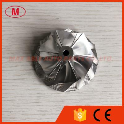 China GT3037 reverse 6+6 blades 57.04/76.13mm bore:5.99mm turbo milling/Aluminum 2618/billet compressor wheel for sale