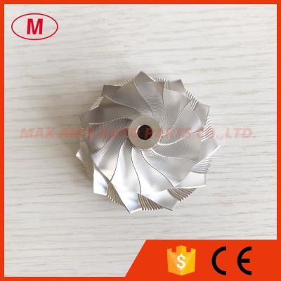 China GTA15-25 41.55/56.03mm 11+0 blades 737689-0002 point milling/snake curve high performance turbo billet compressor wheel for sale
