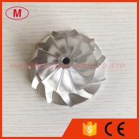 China GTX3076 53.11/76.13mm 11+0 blades high performance turbo aluminum 2618/milling/billet compressor wheel for sale