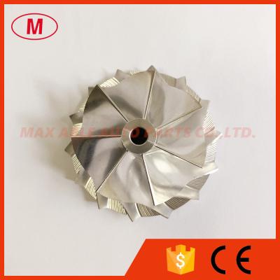 China RHF5 42.00/54.80mm 7+7 blades high performance turbo turbocharger aluminum 2618/milling/billet compressor wheel for sale