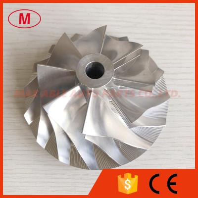 China HX60 73.35/109.00mm 8+8 blades turbo milling/Aluminum 2618/billet compressor wheel for sale