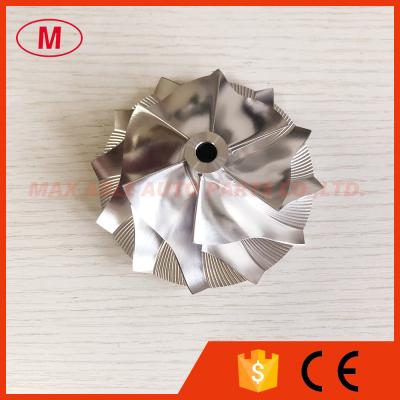 China HX40 59.95/86.01mm 6+6 blades high performance turbocharger milling/aluminum 2618/billet compressor wheel for 3590929 for sale