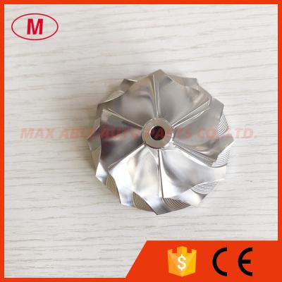 China TD04HL 43.75/57.25mm 6+6 blades Turbocharger Billet/milling/aluminum 2618 compressor wheel for sale