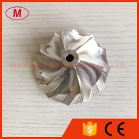 China GT15-25 46.70/59.40mm 6+6 blades reverse turbocharger billet/milling/aluminum 2618 compressor wheel for sale
