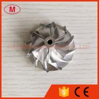 China GT1249 34.66/49.00mm 6+6 blades high performance turbocharger milling/aluminum 2618/billet compressor wheel for sale