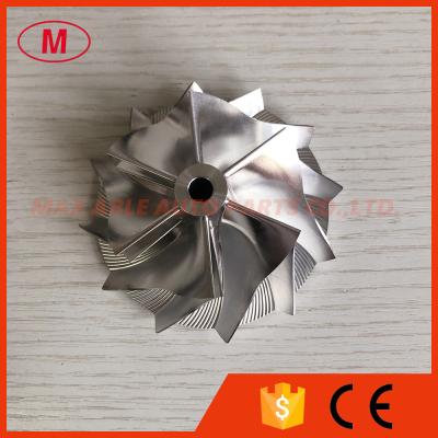 China TD05H reverse 49179-02712 56.24/75.00mm 6+6 blades high performance turbo aluminum 2618/milling/ Billet compressor wheel for sale