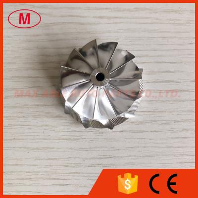 China TD03 39.10/46.00mm 11+0 blades high performance turbocharger milling/aluminum 2618/billet compressor wheel for sale