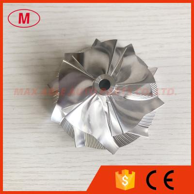 China TD05H 20G upgrade 56.58/73.04mm 5+5 blades Turbocharger Billet/milling/aluminum 2618 compressor wheel for Mitsubishi for sale