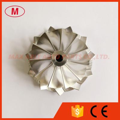 China RHF55 52.56/68.00mm 11+0 blades high perforance Turbo milling/aluminum 2618/billet compressor wheel for sale