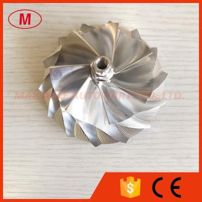 China HX40 64.50/90.00mm 7+7 blades high performance turbocharger milling/aluminum 2618/billet compressor wheel for sale