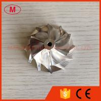 China GT1252 38.50/52.19mm 6+6 blades high performance turbocharger milling/aluminum 2618/billet compressor wheel for sale
