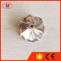 China TD04 forward 55.28/65.00mm 6+6 blades high performance turbo milling/aluminum 2618/billet compressor wheel for sale