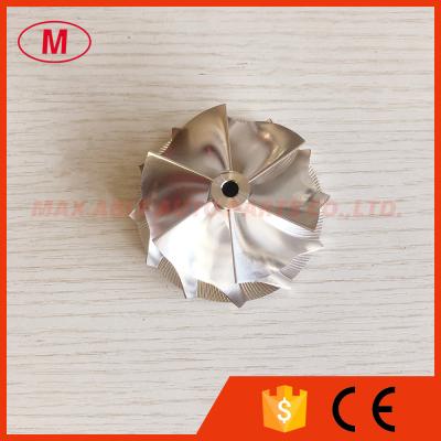 China TD04 forward 55.28/65.00mm 6+6 blades high performance turbo milling/aluminum 2618/billet compressor wheel for sale
