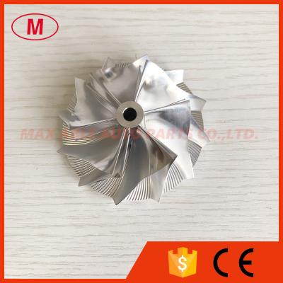 China K16 reverse 49.50/67.00mm 6+6 blades turbocharger billet/milling/aluminum 2618 compressor wheel for sale