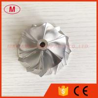 China RHF5 47.00/60.50mm 6+6 blades reverse high performance thick blades turbo milling/aluminum 2618/billet compressor wheel for sale