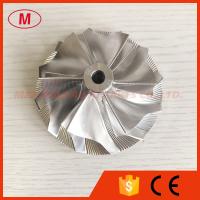 China PTE58 58.00/76.20mm 6+6 blades point milling turbocharger milling/aluminum 2618/billet compressor wheel for PTE5858CEA for sale
