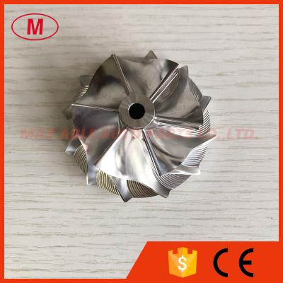 China GT15-25 6+6 blades 43.36/56.03mm 784366-0001HF performance turbo milling/aluminum 2618/billet compressor wheel for BENZ for sale