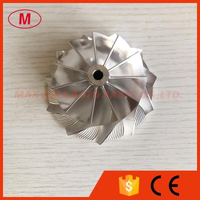 China GTX3076 REVERSE 58.00/76.13mm 11+0 blades  high performance turbo milling/aluminum 2618/billet compressor wheel bore:6.002mm for sale