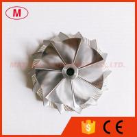 China T04E 57.04/76.07mm 7+7 blades high performance turbocharger billet/milling/aluminum 2618 compressor wheel for sale