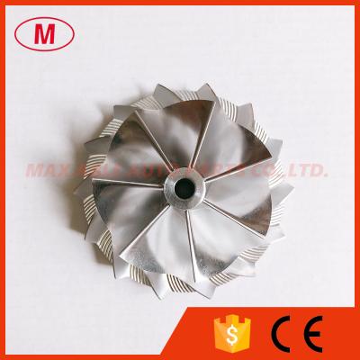 China T04E 57.04/76.07mm 7+7 blades high performance turbocharger billet/milling/aluminum 2618 compressor wheel for sale