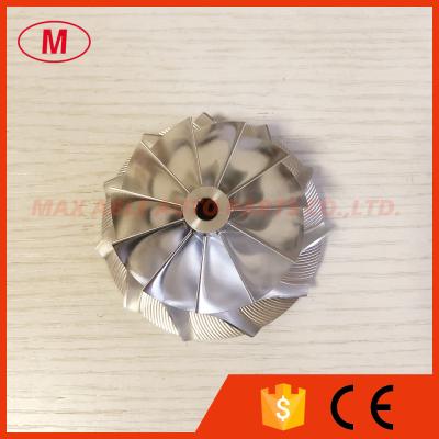 China T04S 58.47/76.07mm 11+0 blades turbo billet/milling/aluminum 2618 compressor wheel for Racing for sale