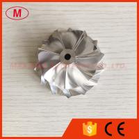 China GT15-25 49.15/63.00mm 7+7 blades high performance turbo milling/aluminum 2618/billet compressor wheel for sale