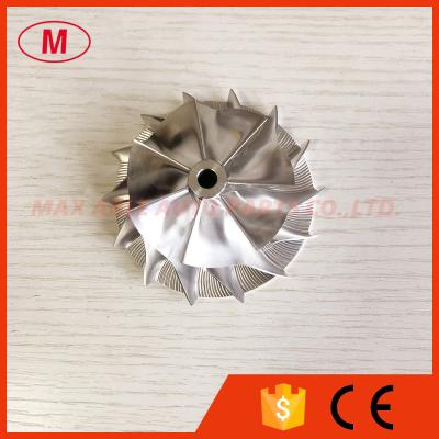 China CT26 57.00/76.13mm 7+7 blades turbocharger high performance billet/milling/aluminum 2618 compressor wheel for sale