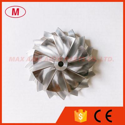 China K24 58.00/75.00mm 8+8 blades high performance turbocharger milling/aluminum 2618/billet compressor wheel for sale