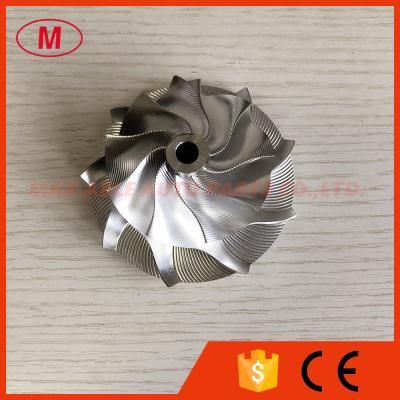 China K26 55.40/77.00mm 9+0 blades Point milling snake curve performance turbo milling/aluminum 2618/billet compressor wheel for sale