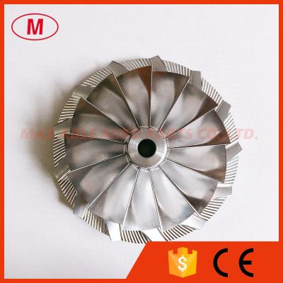 China T72 87.97/121.00mm 13+0 blades turbo milling/aluminum 2618/billet compressor wheel for sale