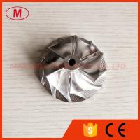 China TD05H forward 49179-02712 56.24/75.00mm 6+6 blades turbo aluminum 2618/milling/ Billet compressor wheel for 49179-02712 for sale