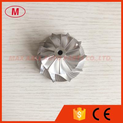 China CT10 43.20/58.00mm 10+0 Blades high performance turbo aluminum 2618/milling/billet compressor wheel for sale