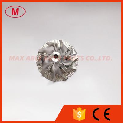 China CT12 17208-46030 39.05/58.03mm 5+5 blades Turbocharger milling/aluminum 2618/billet compressor wheel for sale