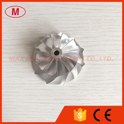 China TD04HL 42.00/56.02mm 11+0 blades reverse turbocharger milling/aluminum 2618/billet compressor wheel for 49477-02003 for sale