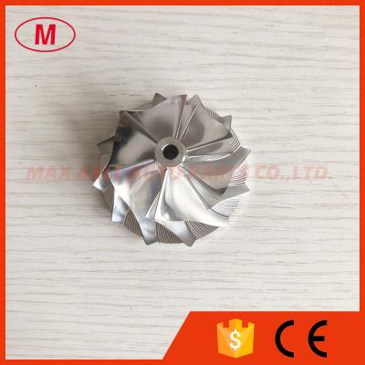 China RHF5 forward 44.20/58.00mm 6+6 Blades high performance milling/aluminum 2618/billet compressor wheel for VW for sale