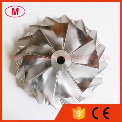 China HX82 106.56/152.04mm 8+8 blades Turbo milling/aluminum 2618 /billet compressor wheel for sale