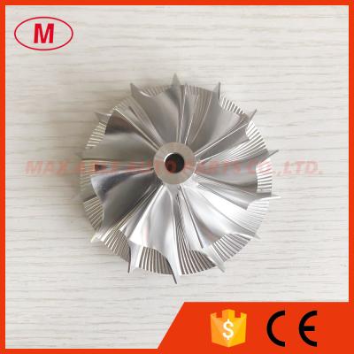 China T04S 409535-0007 57.10/76.07mm 7+7blades High performance turbo aluminum 2618/milling/billet compressor wheel for sale