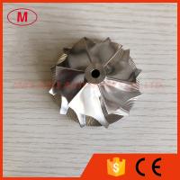 China GT15-25 49.50/63.00mm 6+6 blades high performance turbocharger milling/aluminum 2618/billet compressor wheel for sale