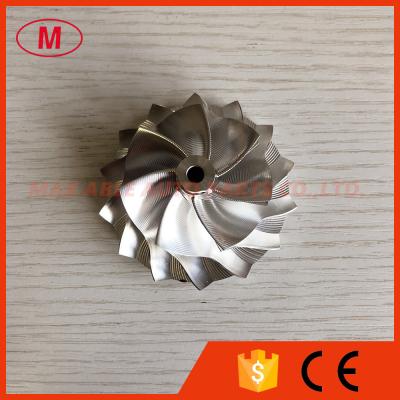 China GT15-25 47.73/64.44mm 7+7blades high performance point milling air curve milling/aluminum 2618/billet compressor wheel for sale