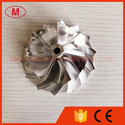 China GT3582 reverse 451644-0005 61.33/82.00mm 7+7blades high performance Turbo Billet/aluminum 2618/milling compressor wheel for sale