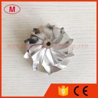China GT15-25 801918-0002 49.70/67.40mm 10+0 blades turbo milling/aluminum 2618/billet compressor wheel for sale