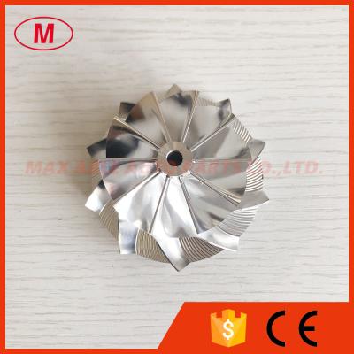 China GT15-25 801918-0002 49.70/67.40mm 10+0 blades turbo milling/aluminum 2618/billet compressor wheel for sale