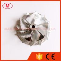 China TD05H reverse 61.33/82.00mm 6+6 blades  performance Turbocharger aluminum 2618/milling/Billet compressor wheel for sale