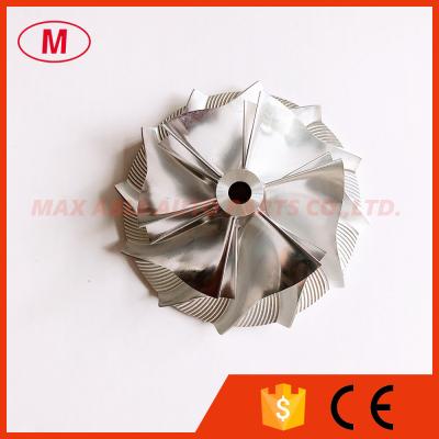 China TD05H reverse 61.33/82.00mm 6+6 blades  performance Turbocharger aluminum 2618/milling/Billet compressor wheel for sale