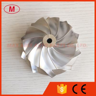 China GT3584R GEN II 69.30/86.44mm 10+0 blades point milling air curve performance aluminum 2618/billet compressor wheel for sale