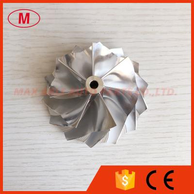 China K16 reverse 59.00/76.00mm 7+7 blades high performance turbo milling/aluminum 2618/billet compressor wheel for sale
