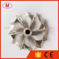 China RHF55 forward 46.50/65.00mm 6+6 blades high performance turbocharger milling/aluminum 2618/billet compressor wheel for sale