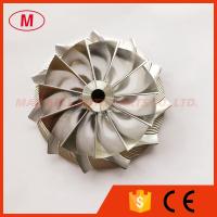 China GT3576 58.00/76.13mm 11+0 blades turbo Milling/aluminum 2618/billet compressor wheel for sale