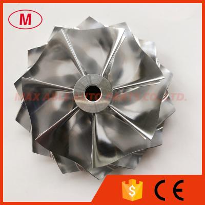 China T60 76.00/96.00mm 7+7 blades turbo milling/aluminum 2618/billet compressor wheel for sale
